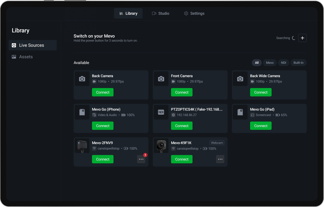 Mevo Studio: Introduction and Layout – Mevo Camera